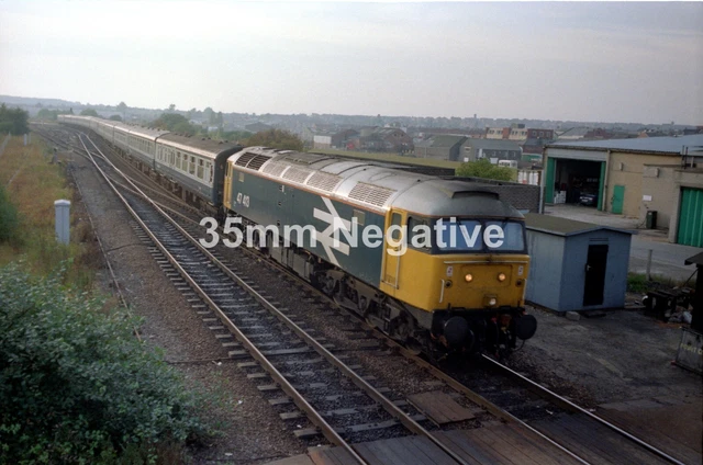 BRITISH RAIL BRUSH DIESEL LOCOMOTIVE 47413 35mm NEGATIVE+COPYRIGHT £2. ...