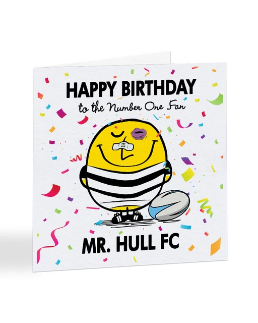 MR HULL FC Birthday Card Rugby League Sport Husband Grandson Boyfriend ...