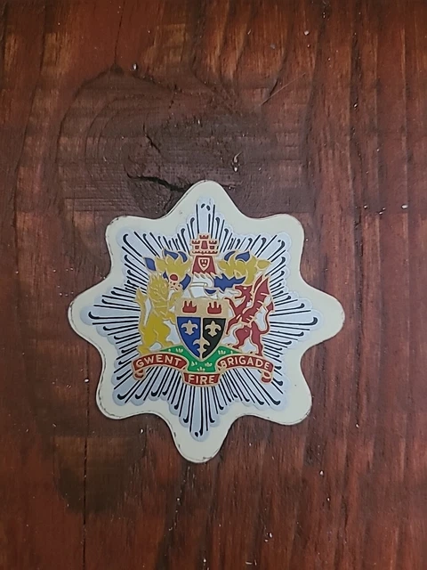 OLD OBSOLETE GWENT Fire Brigade Service Helmet Badge £15.00 - PicClick UK