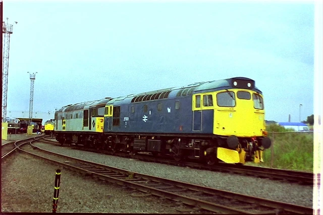 35MM RAILWAY COLOUR Negative Class 27 001 and 26 004 at Toton £1.75 ...