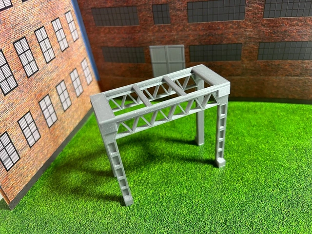 HO SCALE 4 Sided Narrow Trestle Platform for Elevated Train Open Girder ...