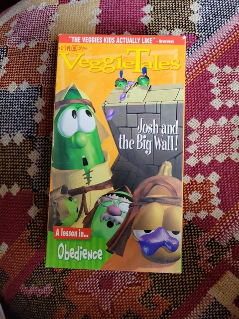 VEGGIETALES JOSH AND the Big Wall (VHS, 1999) Obedience Christian Kids ...