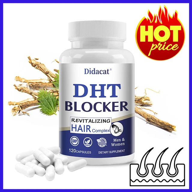 DHT BLOCKER WITH Biotin - Boosts Hair Growth & New Follicle Growth ...