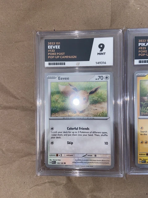 PIKACHU & EEVEE Pokemon Together Sealed Promo Card Set - Poke Post ...