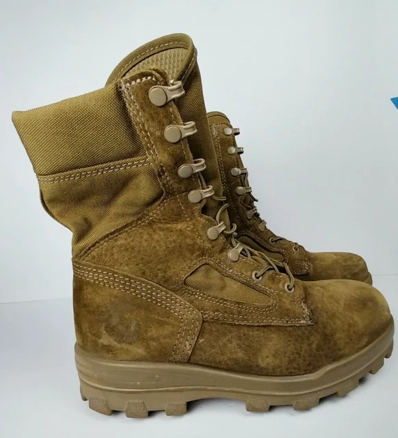 BATES GORE TEX Desert Tan Suede Military Tactical Boots Men Size 8 M ...