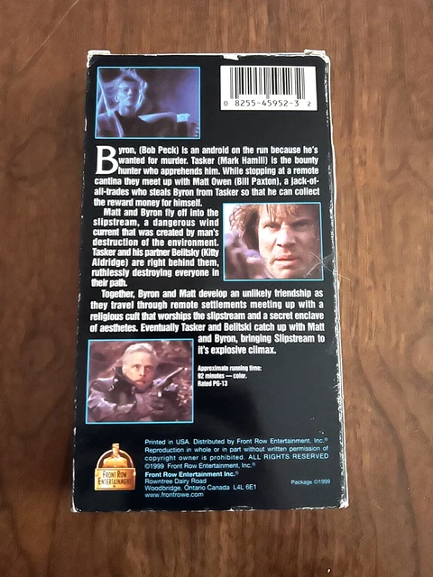 SLIPSTREAM (1989) FRONT Row Entertainment Video VHS Sci-Fi Mark Hamill ...