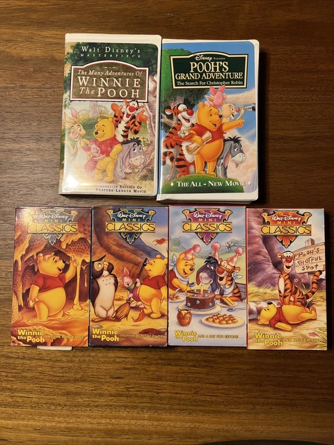 WALT DISNEY MINI Classics VHS Lot (6) Winnie the Pooh Eeyore Tigger ...