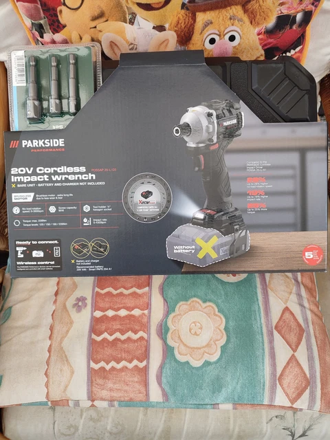 PARKSIDE PERFORMANCE IMPACT Driver 20v Cordless Brushless Motor PDSSAP ...