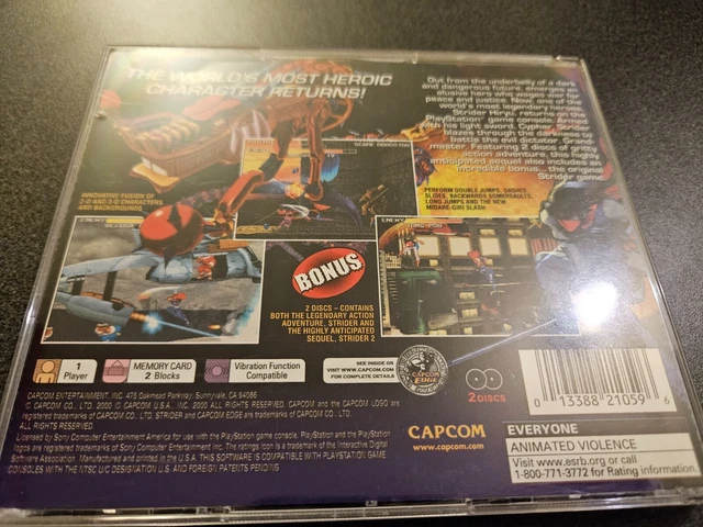 PS1 STRIDER 2 CIB Complete w/Manual Playstation 1 $160.00 - PicClick CA