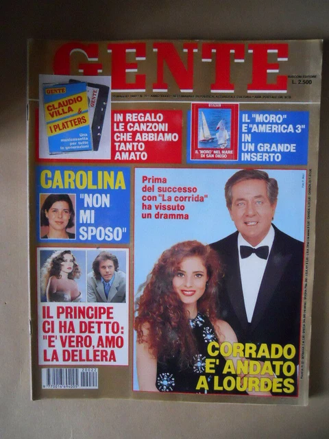 GENTE N 22 1992 Corrado Francesca Dellera Alain Delon Loren Lady Diana ...