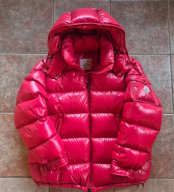 PIUMINO MONCLER MAIRE rosso taglia 5 EUR 1.450,00 - PicClick IT