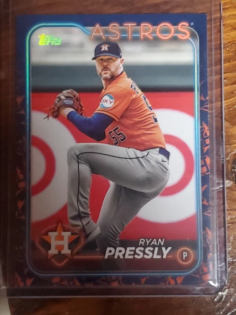 2024 TOPPS SERIES 1 Ryan Pressly Team logo colore bordo partita SSP Houston Astros EUR 14,57 ...