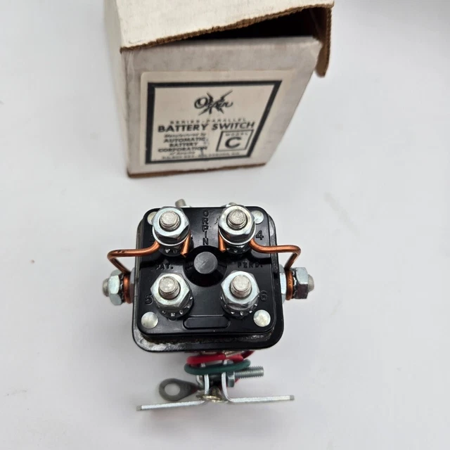 ORPIN MODEL C 12/24 Volt Series-Parallel Battery Shut Off Switch ~ NOS ...