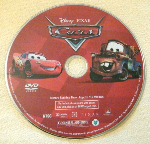 CARS (DVD - DISK ONLY, Widescreen, 2006) Disney / Pixar $5.75 - PicClick CA