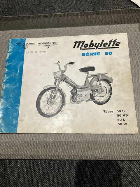 ANCIEN MANUEL CATALOGUE Mobylette Motobecane Motoconfort Type 50 S VS L ...