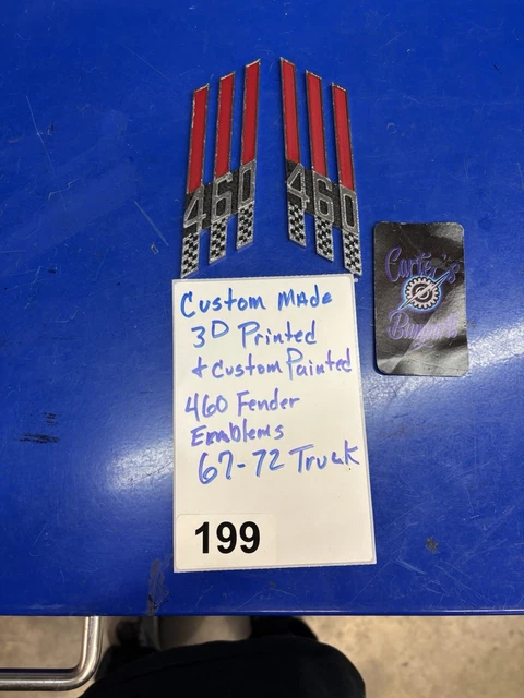 460 FENDER EMBLEMS. 1967 1972 Ford F100 F250 F350. Custom Made. 3d ...