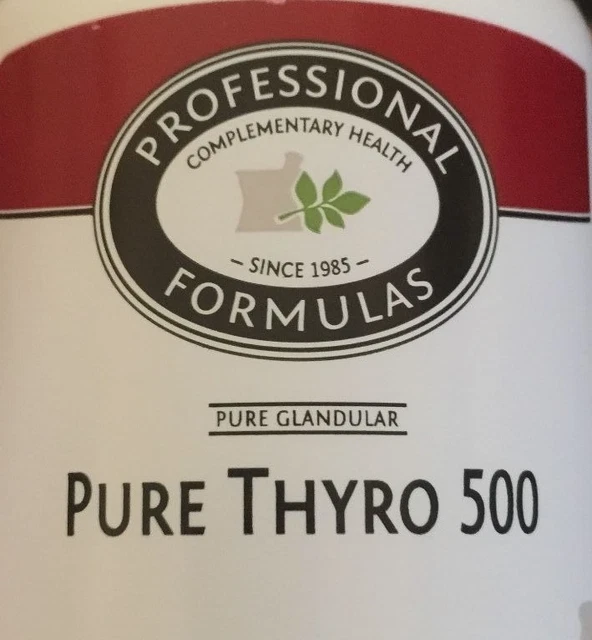 PURE THYRO 500 New Zealand Glandular Supplements Professional Formulas ...
