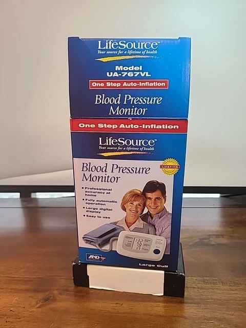 LIFESOURCE ONE STEP Blood Pressure Monitor Digital Model UA-767VL Large ...