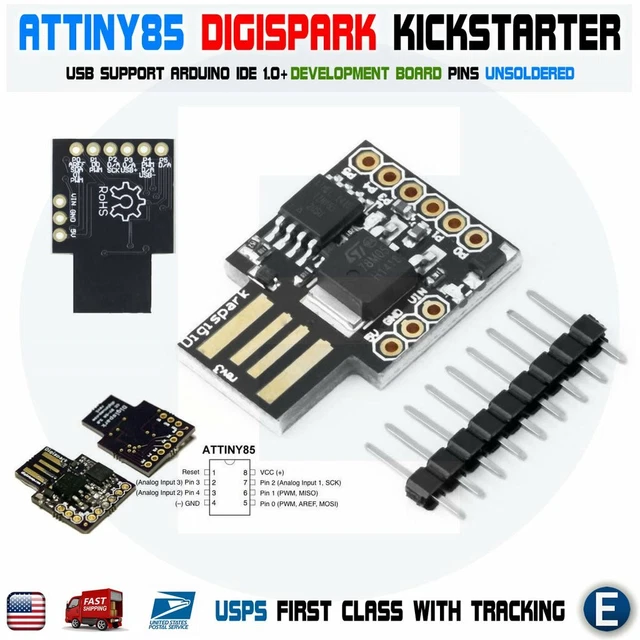 MINI DIGISPARK KICKSTARTER ATTINY85 USB Development Micro Board Arduino ...