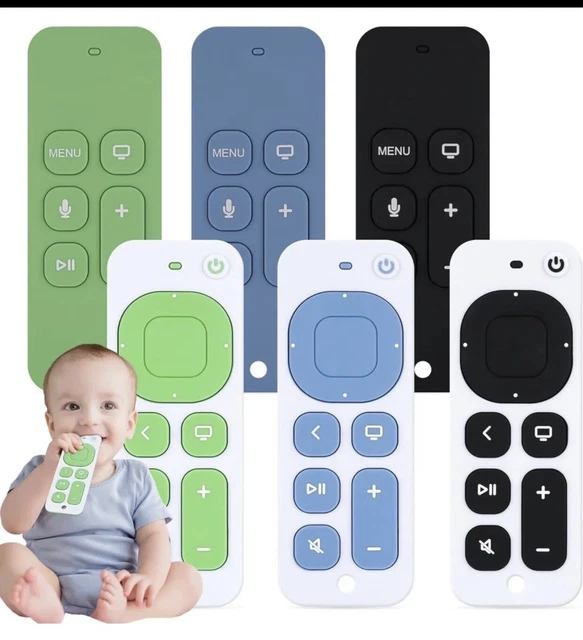 BABY TEETHING TOY TV Remote Control Shape Chew Teether For Sore Gums ...