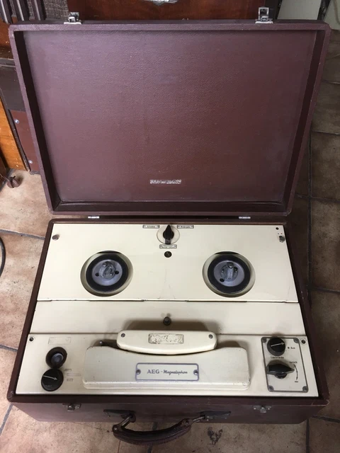 AEG MAGNETOPHON AW2 1950 Profi Bandmaschine Tonbandgerät EUR 849,00 ...