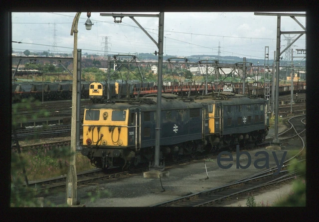 ORIGINAL 35MM SLIDE- DC Electrics Class 76 - 76016 & 76010 at Wath shed ...