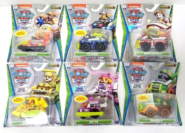 PAW PATROL JUNGLE Rescue True Metal Die-Cast Vehicle YOU CHOOSE ...