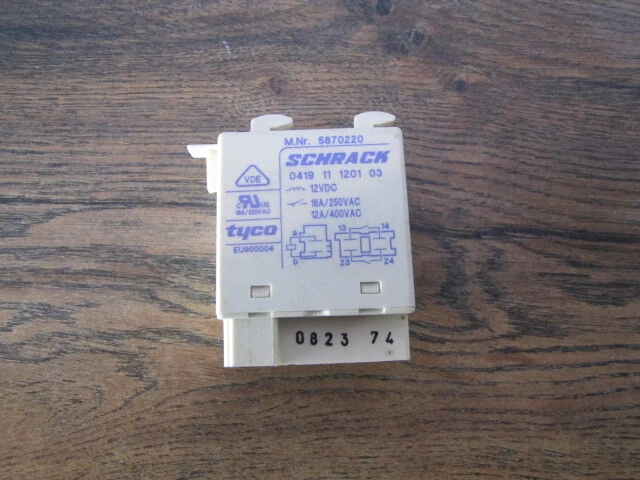 RELAY HEATING HEATING relay 5870220 SCHRACK 0419 11 1201 03 Miele £20. ...
