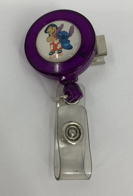 DISNEY LILO AND Stitch Retractable ID Card Badge Holder with Clip £14. ...