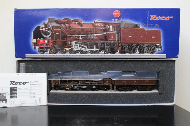 ROCO LOCOMOTIVE VAPEUR SNCF Nord 231E 3.1192 Calais Réf 62300 BO ...