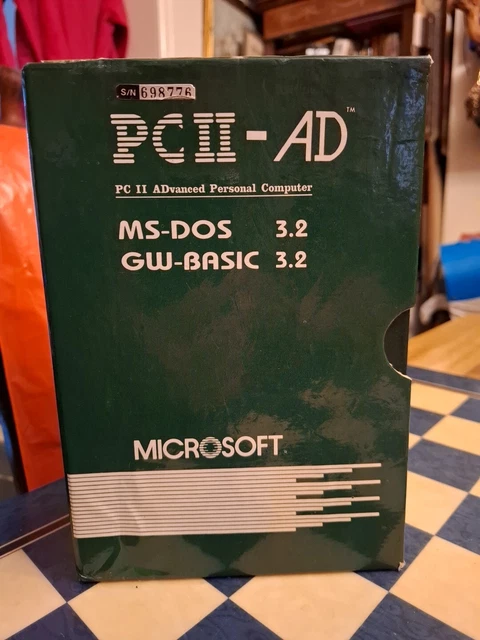 VINTAGE 1986 MICROSOFT PCII-AD Advanced Personal Computer MS-DOS 3,2 GW-Basic EUR 58,13 ...