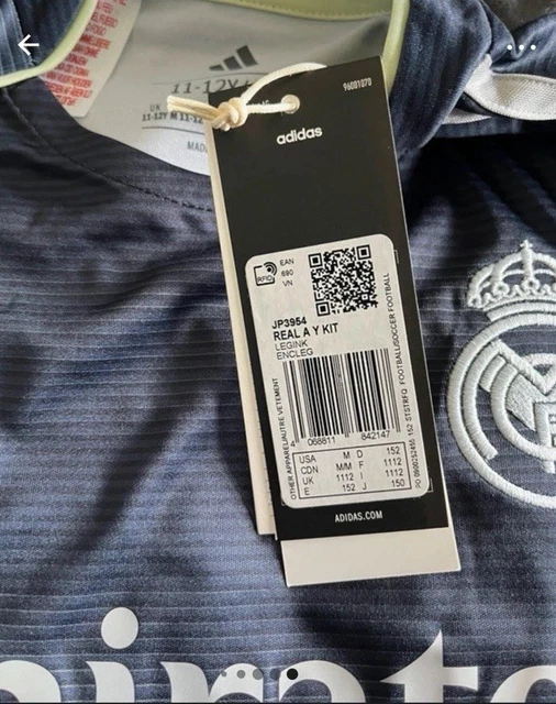 REAL MADRID VINI Jr. Full Genuine Kit Age 11-12 £73.50 - PicClick UK