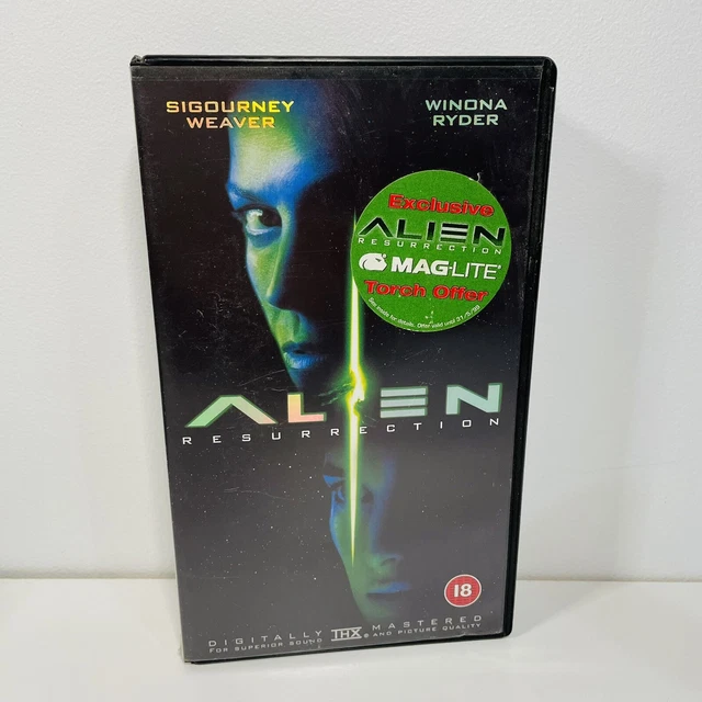 ALIEN RESURRECTION VHS Video Tape Vintage 1997 Movie Science Fiction ...