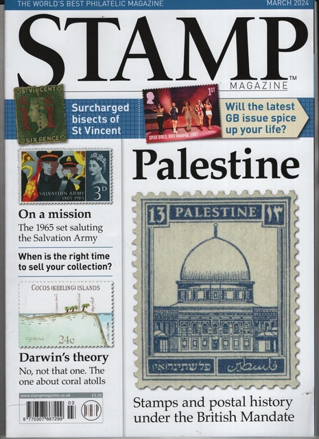 STAMP MAGAZINE MARCH 2024 World's Best Philatelic Palestine £13.15 ...