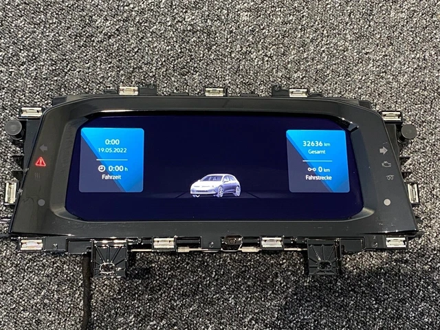 VW GOLF 8 Digital Speedometer Instrument Virtual Lcd Cluster Virtual ...