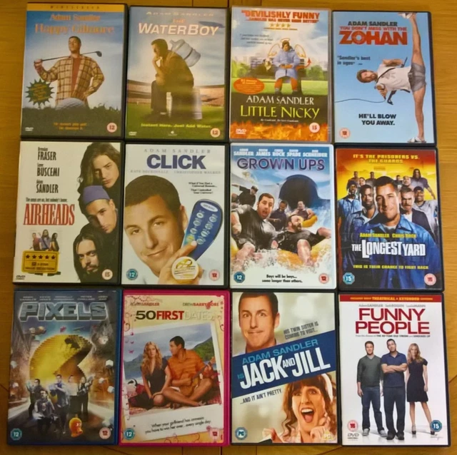 ADAM SANDLER 12X DVD Collection Happy Gilmore Click Pixels Zohan more ...