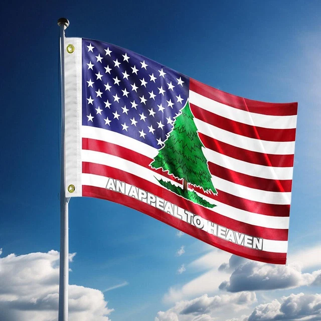 3X5 FOOT AN Appeal to Heaven Flag Pine Tree Flags Polyester UK £7.15 ...