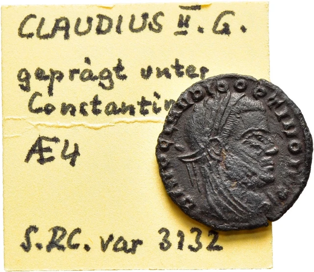 FITZ SISCIA AE HALF FOLLIS DIVUS CLAUDIUS II Struck under Constantin I ...