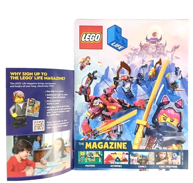 LEGO® LIFE THE Magazine MARCH-JUNE w NINJAGO mini Poster 2024 CITY Out ...