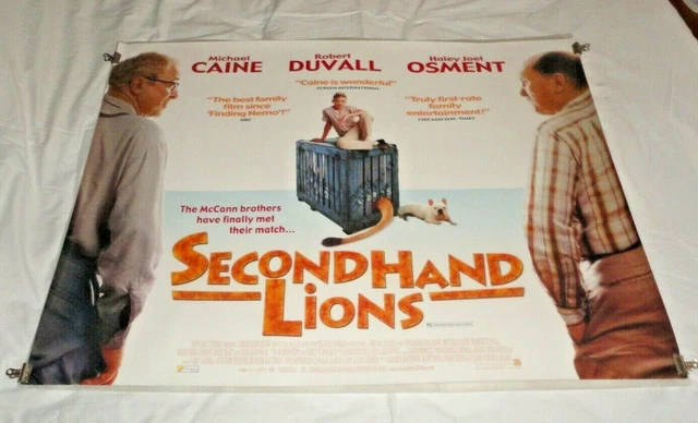 SECONDHAND LIONS ORIGINAL UK Quad Movie Cinema Poster 2003 Michael ...