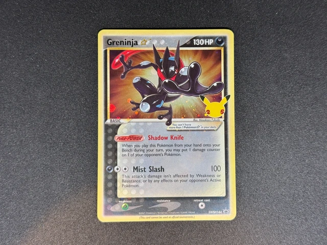 POKÉMON TCG GRENINJA Gold Star SWSH144 25th Celebrations Promo Card £15 ...
