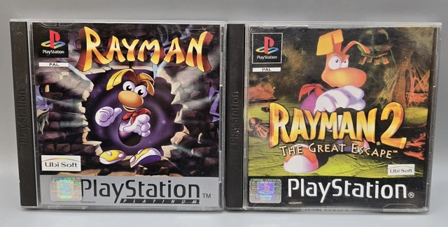 RAYMAN 1 & 2 Bundle X2 Platinum Sony PlayStation 1 PS1 game £22.64 ...