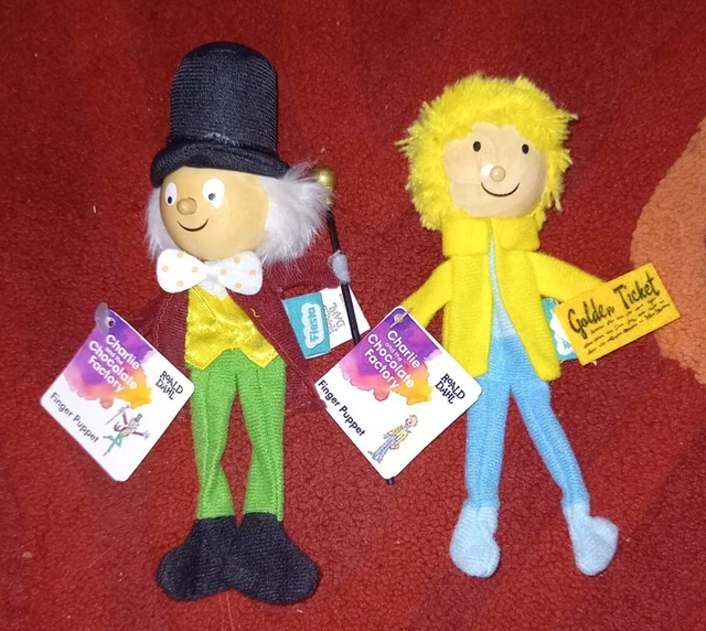 ROALD DAHL WILLY Wonka Hand Puppet. Charlie And The Chocolate Factory ...