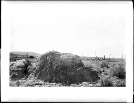 PICTORIAL ROCK SACRIFICIAL altar of the cliff dweller Indians of N ...