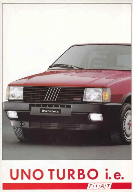 CATALOGUE BROCHURE FIAT Uno Turbo 01/1987 Belgique en français EUR 9,00 ...