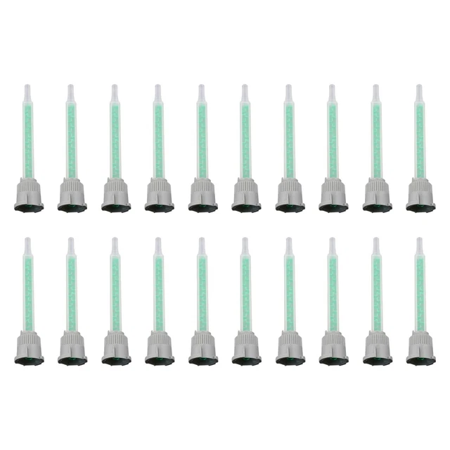 20 PIECES EPOXY Adhesive Mixing Nozzle Tip Resin Mixer Adhesive Gun ...