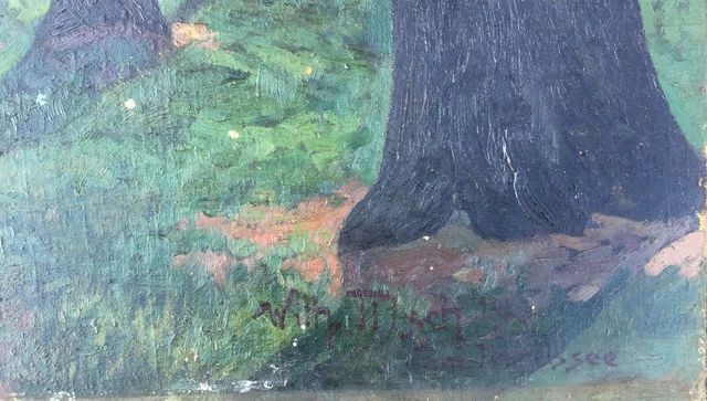 WILHELM TILSCH 1885 Oil Painting Dat. 1912° Teufelssee Berlin Grunewald ...