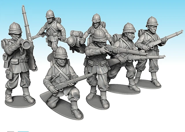 28MM - ZULU War British - 3D Printed miniature sets £7.99 - PicClick UK
