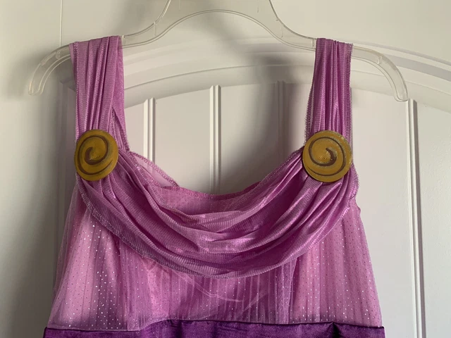 HERCULES MEGARA MEG Costume Cosplay Purple Dress Disney Sparkly Adult ...