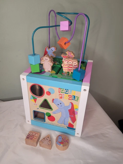IN THE NIGHT Garden ITNG RARE Wooden Activity Cube Toy5in1 Shapes ...